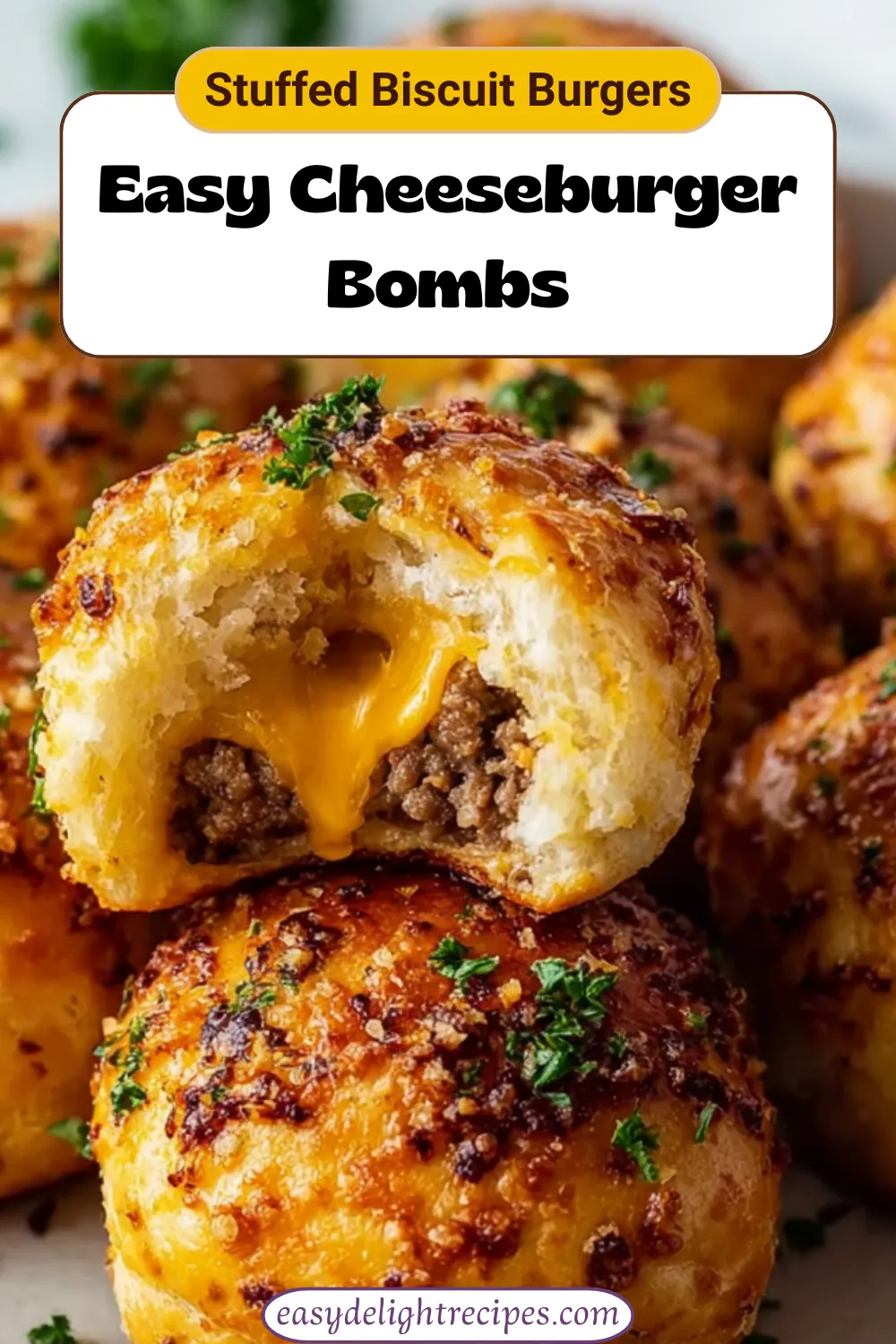 Garlic Parmesan Cheeseburger Bombs Recipe in 30 Minutes